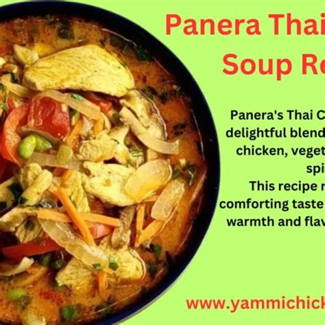 Panera Thai Chicken Soup Recipe Homemade Yammi Chicken Recipe