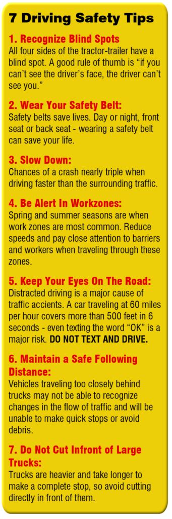 Safety Messages For Truck Drivers Gemsbrown