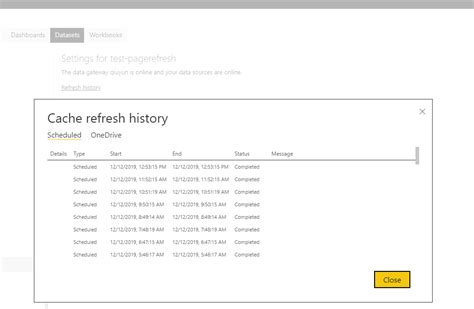 solved download refresh schedule history microsoft fabric community