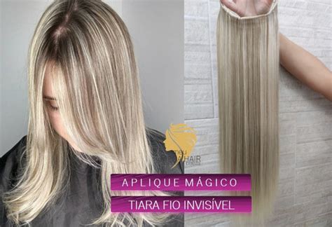 Aplique Bio Humano Fio Invis Vel Loiro Cm Grs Promo O Parcelamento Sem Juros