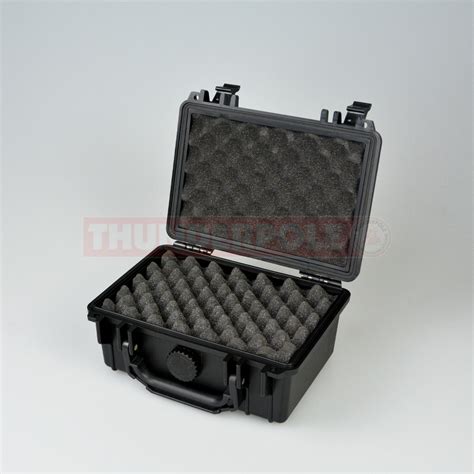 Waterproof Case With Foam Black Small Thunderpole
