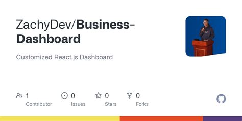 GitHub ZachyDev Business Dashboard Customized React Js Dashboard