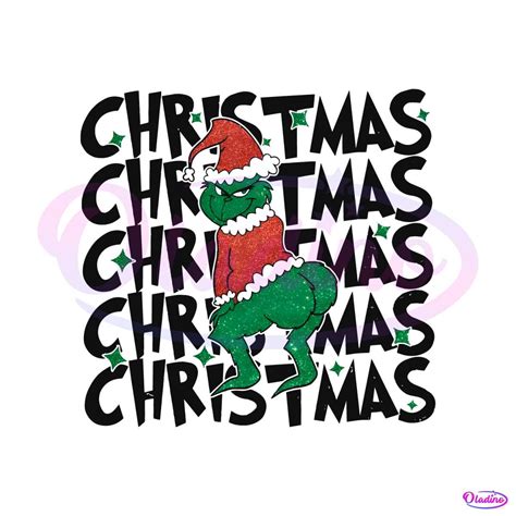 Funny Retro Christmas The Grinch Png Sublimation Download