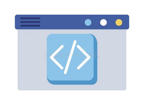 Webpage Template With Coding Stock Vector Illustration Of Language Page