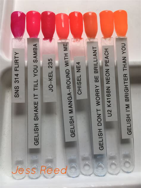 Anc Nail Powder Color Chart