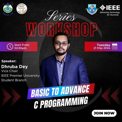 puc robotics club on linkedin workshop c programming puc