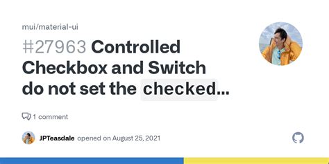 Controlled Checkbox And Switch Do Not Set The `checked` Property On The Underlying Input