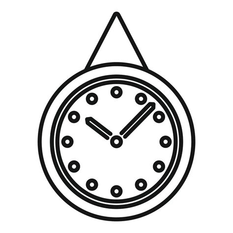 Wall Clock Icon Outline Style 14671540 Vector Art At Vecteezy