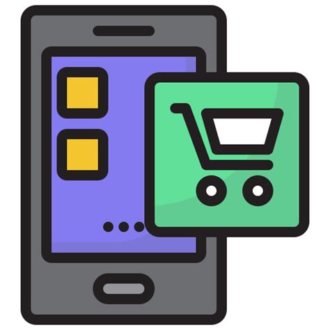 Mobile Application Toempong Lineal Color Icon