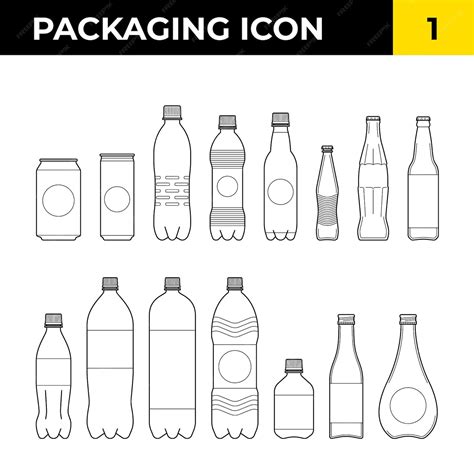 Premium Vector Food Packaging Icon Pack Outline Packaging Set 1