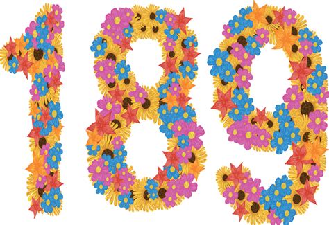 Number 189 Flower Vector Design 31758479 Vector Art At Vecteezy