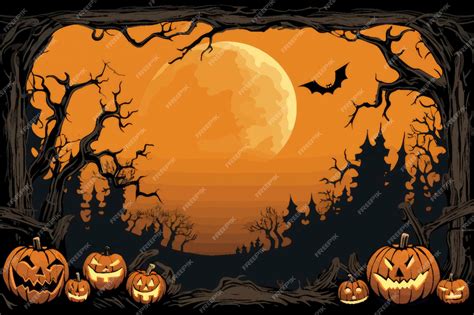 Premium Vector Halloween Concept Vector Illustration