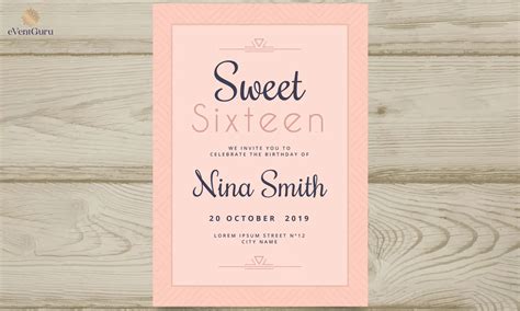 Sweet 16 Invitation Ideas And Wording