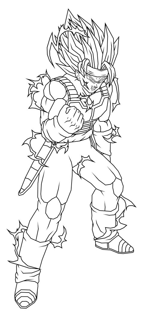 Dbz Ssj Bardock Coloring Pages Coloring Pages