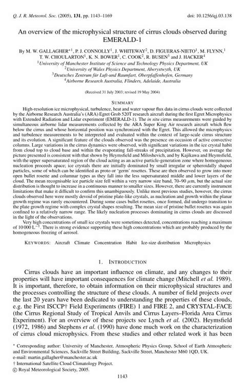 Pdf An Overview Of The Microphysical Structure Of Cirrus Dokumentips