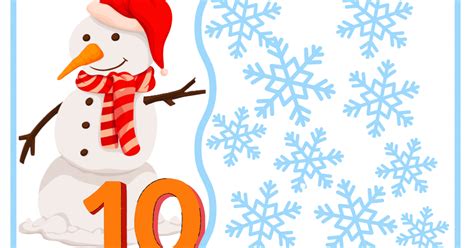 рахуємо з сніговичками 1-10 розрізні картки + ігри на липучках ...