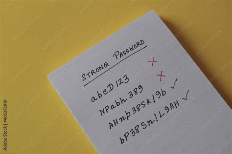 Foto De A Persons Choice Of Strong Password With Long Alphanumeric