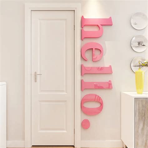Acr Lico D Adesivos De Parede Ol Sala De Estar Entrada Quarto Porta Dormit Rio Decalques