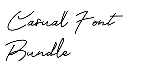 Casual Font Bundle In Use Fonts In Use
