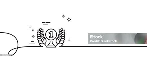 수상자 상 라인 아이콘입니다 우승자 상품 표시 말림이 있는 연속선 벡터 Championship에 대한 스톡 벡터 아트 및 기타 이미지 Championship 경쟁