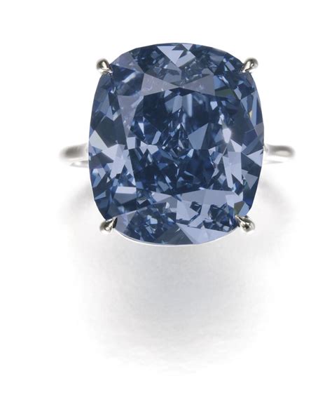 The Blue Moonan Exceptional Fancy Vivid Blue Diamond Ring Lot