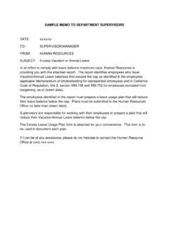 SAMPLE MEMO TO DEPARTMENT SUPERVISORS Sample Memo To Department Supervisors Pdf PDF4PRO