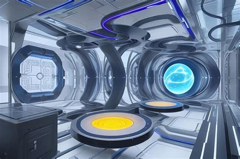 Premium Ai Image Quantum Gravity Futuristic Science Lab