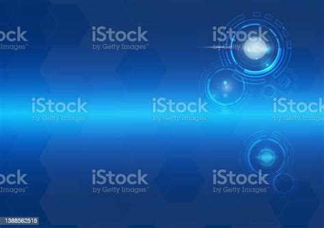 블루 서클 회로 전자 기술 추상 기술 혁신 개념 벡터 배경과 이 이미지의 일부 요소와 빛나는 빛 개념에 대한 스톡 벡터 아트 및 기타 이미지 Istock