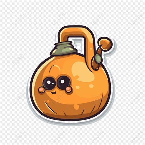 卡通水罐貼紙與橙色的水 向量水卡通卡通片eps圖案素材免費下載，可愛卡通圖片，尺寸4267 × 4267px Lovepik