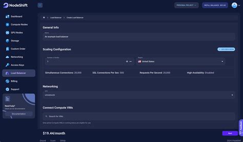 Create A Load Balancer Nodeshift Documentation