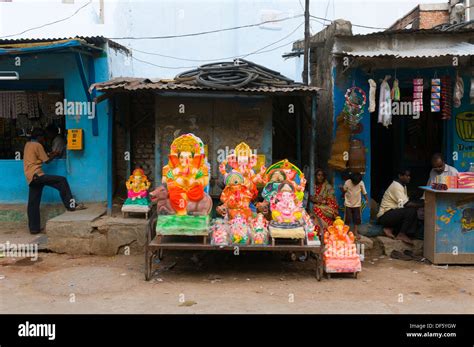 Ganesha Idols On Sale For Ganesh Chaturthi Birthday Of Lord Ganesha