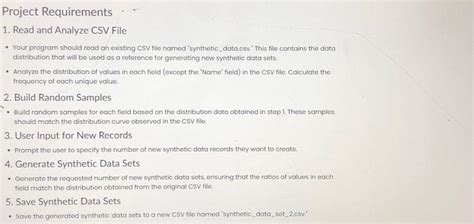 Solved Project Requirements 1 Read And Analyze Csv File