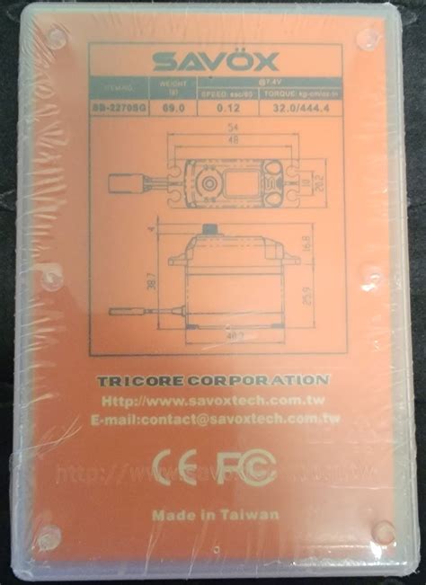 Savox Brushless Monster Torque Servo SB 2270SG BNIB R C Tech Forums