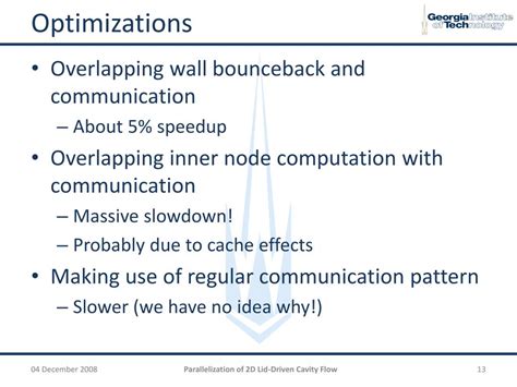 Ppt Parallelization Of D Lid Driven Cavity Flow Powerpoint
