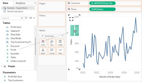Start Building A Visualization By Dragging Fields To The View Tableau