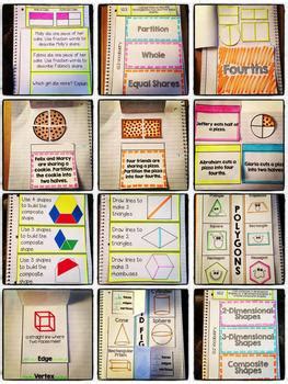 Interactive Notebook 1st Grade CCSS Geometry BUNDLE By Blair Turner