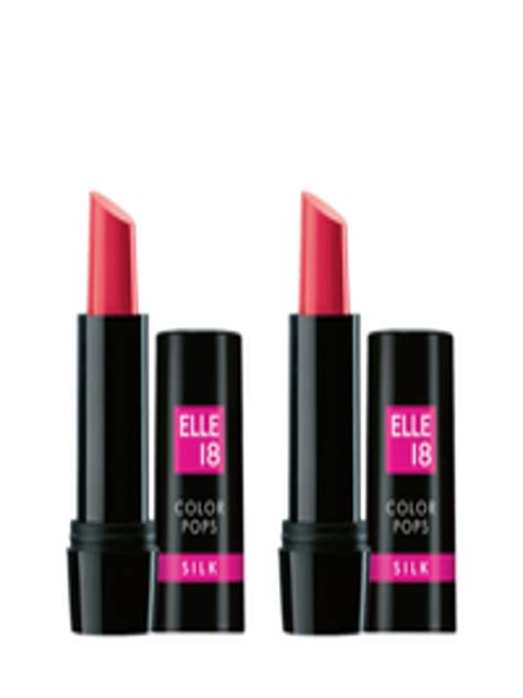 Buy Elle 18 Set Of 2 P24 Color Pops Silk Lipstick 42 G Lipstick For