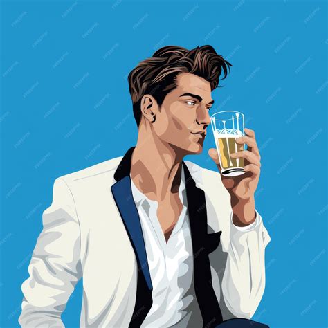 Premium Ai Image A Chilled Ken A Cartoon Icon Enjoys A Cold Brew In A