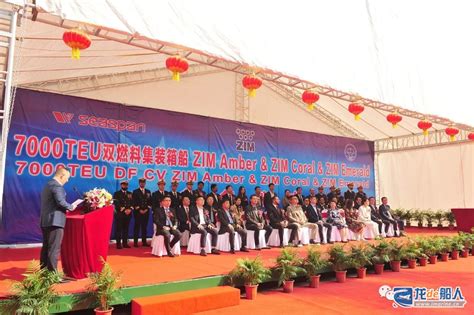 扬子江船业首制lng双燃料7000teu集装箱船交付离港，同型姊妹三船同日命名 龙de船人