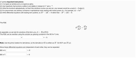 Solved 7 Points Important Instructions 1 Is Typed As