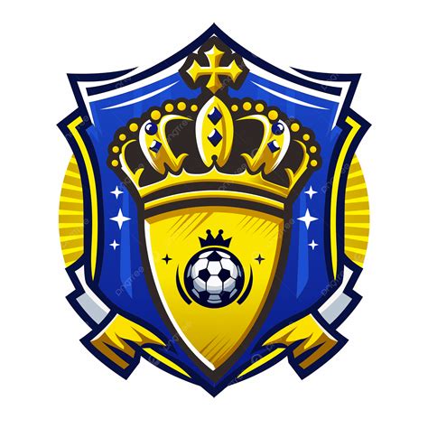 Football Club Logo Mascot With Crown And Shield Football Club Logo