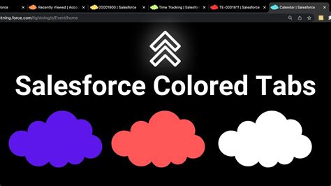 How To Get Salesforce Colored Tabs Favicon Youtube