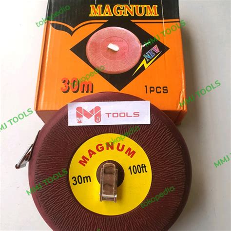 Jual Meteran Bulat Kulit 30 Meter MAGNUM Meteran Roll Kain Bulat 30