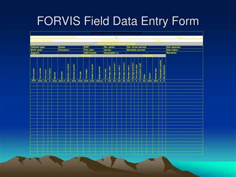 Ppt Fvs Data Translocation Techniques With The Blm Forvis Database