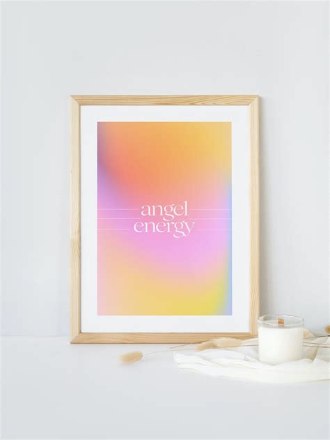 Angel Energy Print / Angel Energy Poster / Angel Energy Wall - Etsy