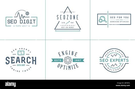 Set Of Vector Seo Search Engine Optimisation Elements And Icons