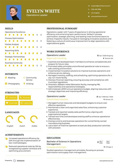 10 Operations Manager Resume Samples And Templates For 2026