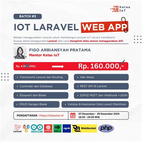 Kelasiot Iotlaravel Belajarlaravel Pelatihaniot Laravelindonesia