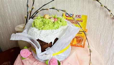 Творожный бездрожжевой кулич пошаговый рецепт с фото