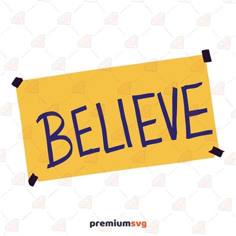 Ted Lasso Believe Sign Svg Cut Files Believe Sign Believe Ted